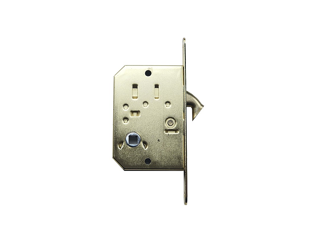 WC lock for sliding door in brass finish | Schuifdeursystemen.eu | BestFix